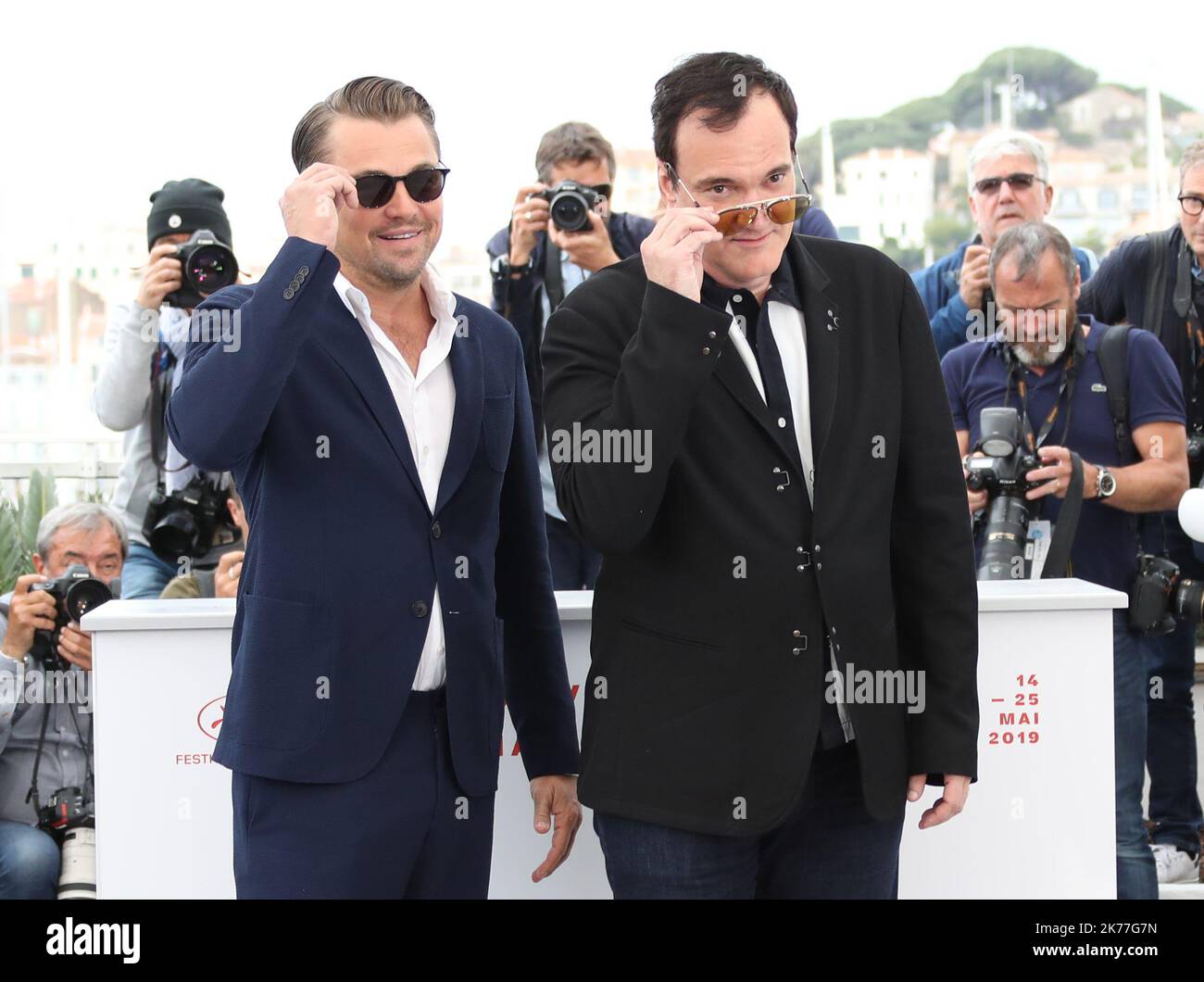 Leonardo DiCaprio and Quentin Tarantino attending the Once Upon a Time ...