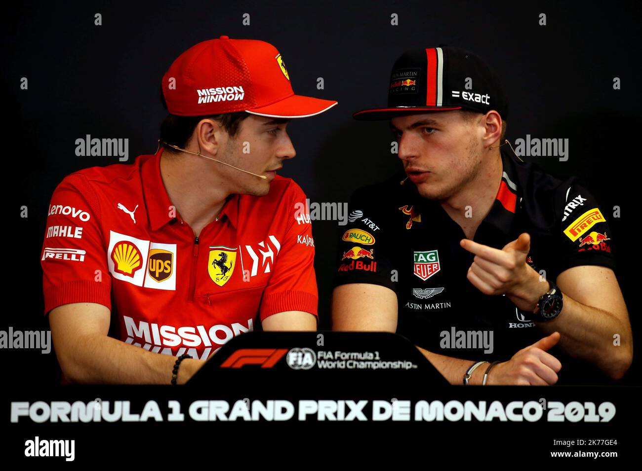 Charles Leclerc and Max Verstappen Stock Photo - Alamy