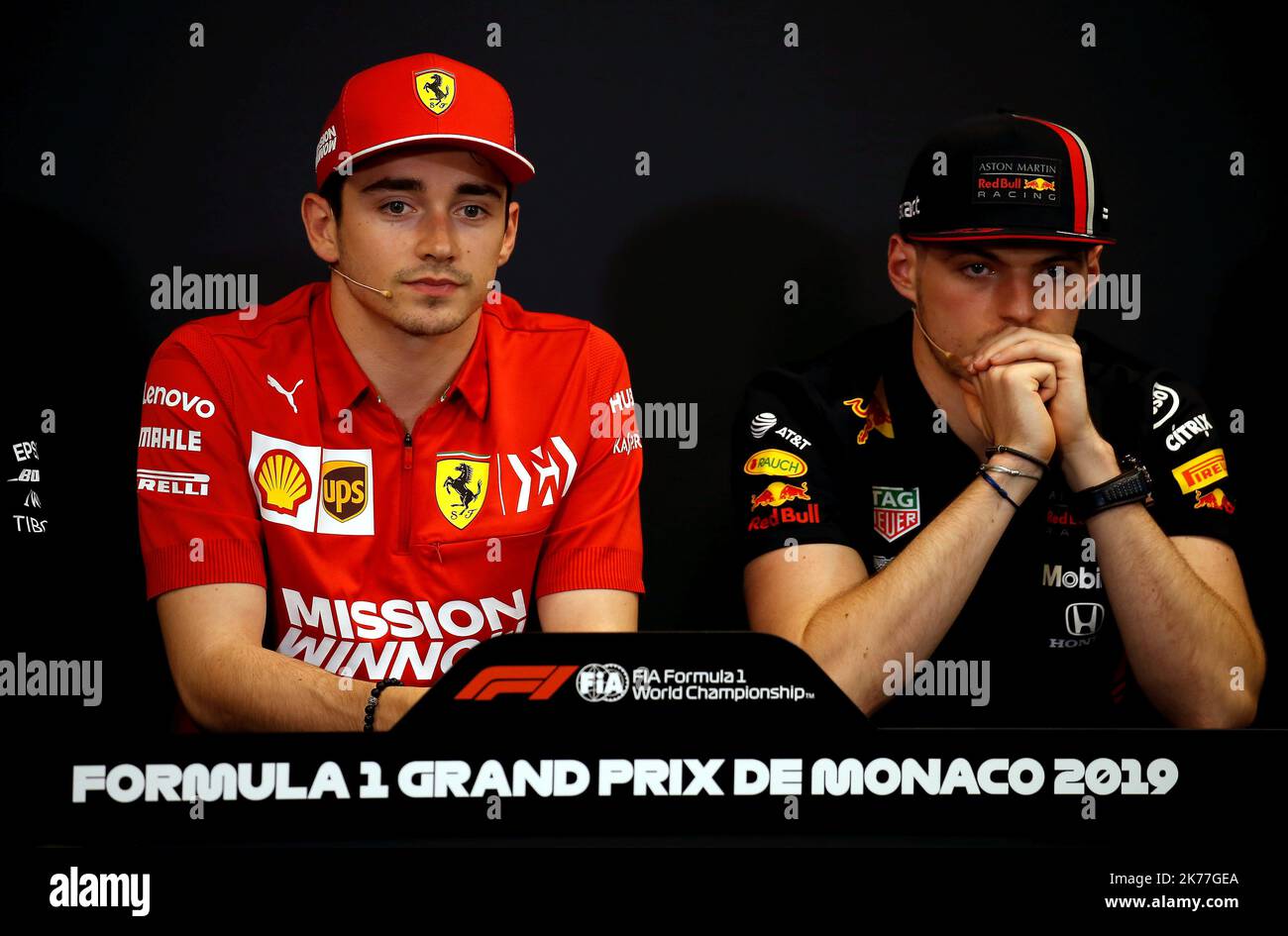 Charles Leclerc and Max Verstappen Stock Photo - Alamy