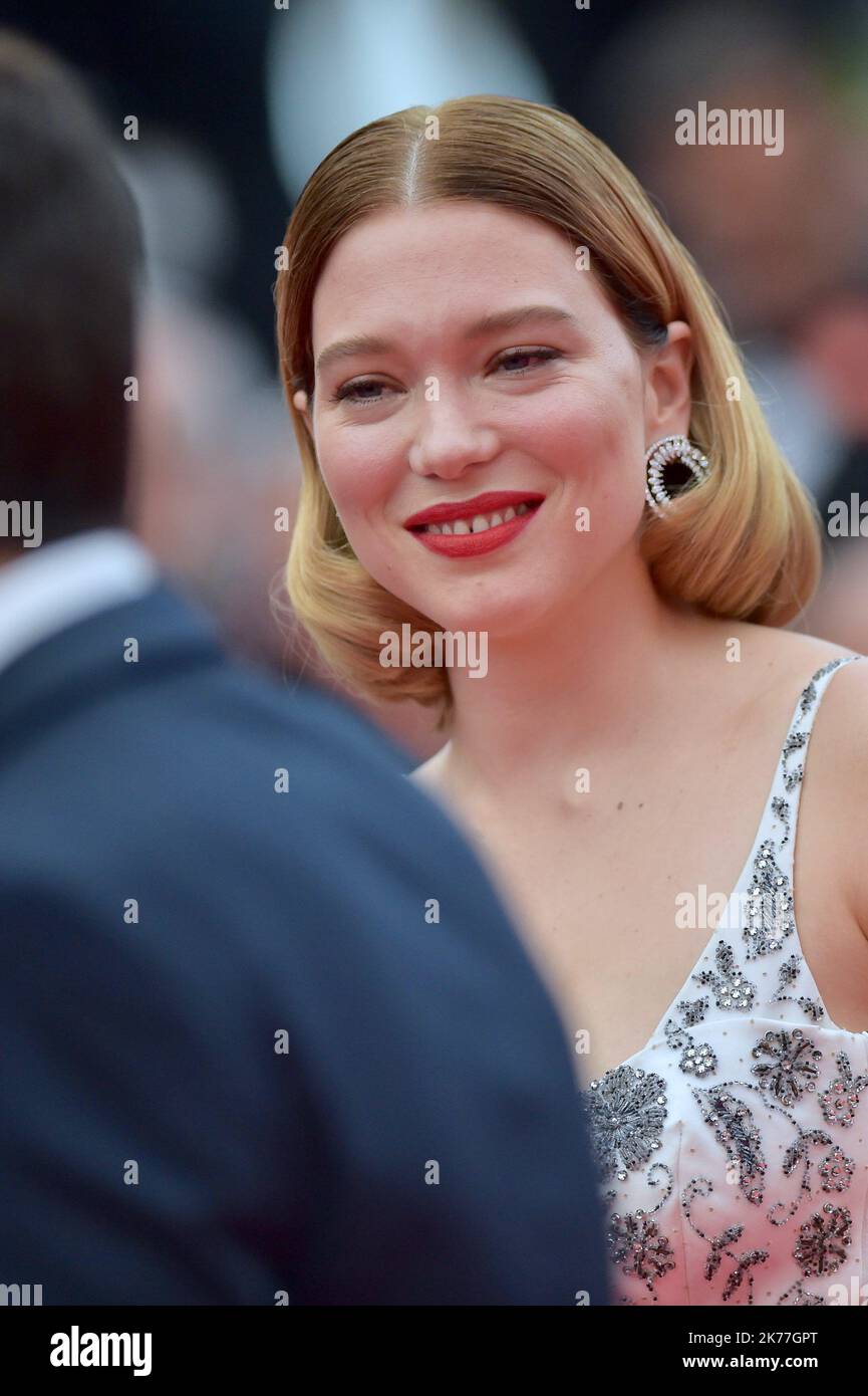 Lea Seydoux, attend the screening of Oh Mercy! Roubaix, une Lumiere during the 72nd annual ...
