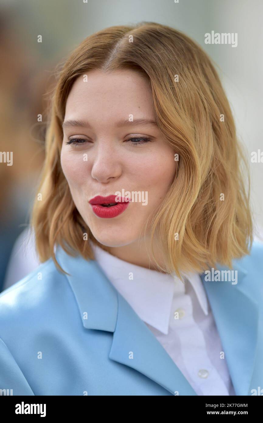 Lea Seydoux attends the photocall for Oh Mercy! Roubaix, une Lumiere during the 72nd annual ...
