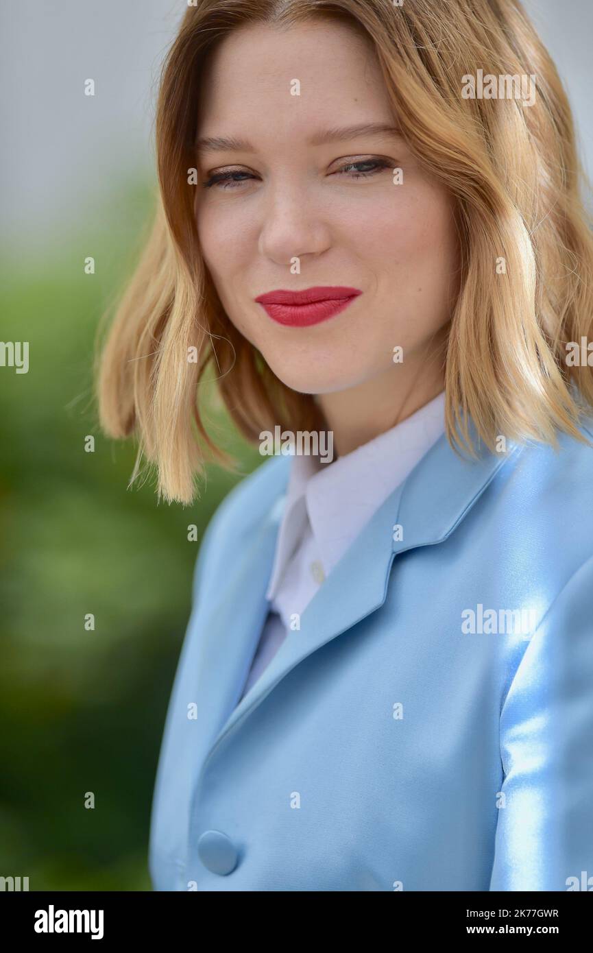 Lea Seydoux attends the photocall for Oh Mercy! Roubaix, une Lumiere during the 72nd annual ...