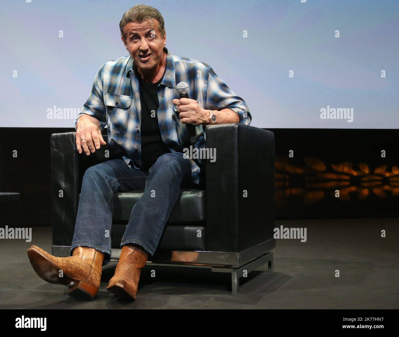 Silvester Stallone en masterclass durant le 72e festival du film de ...