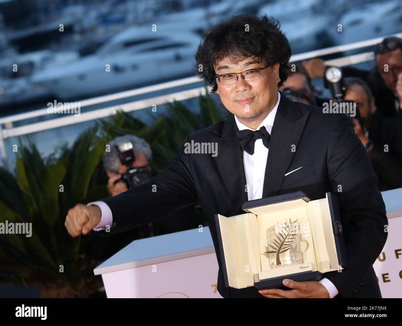 South Korean director Bong Joon-Ho poses during a photocall with his ...