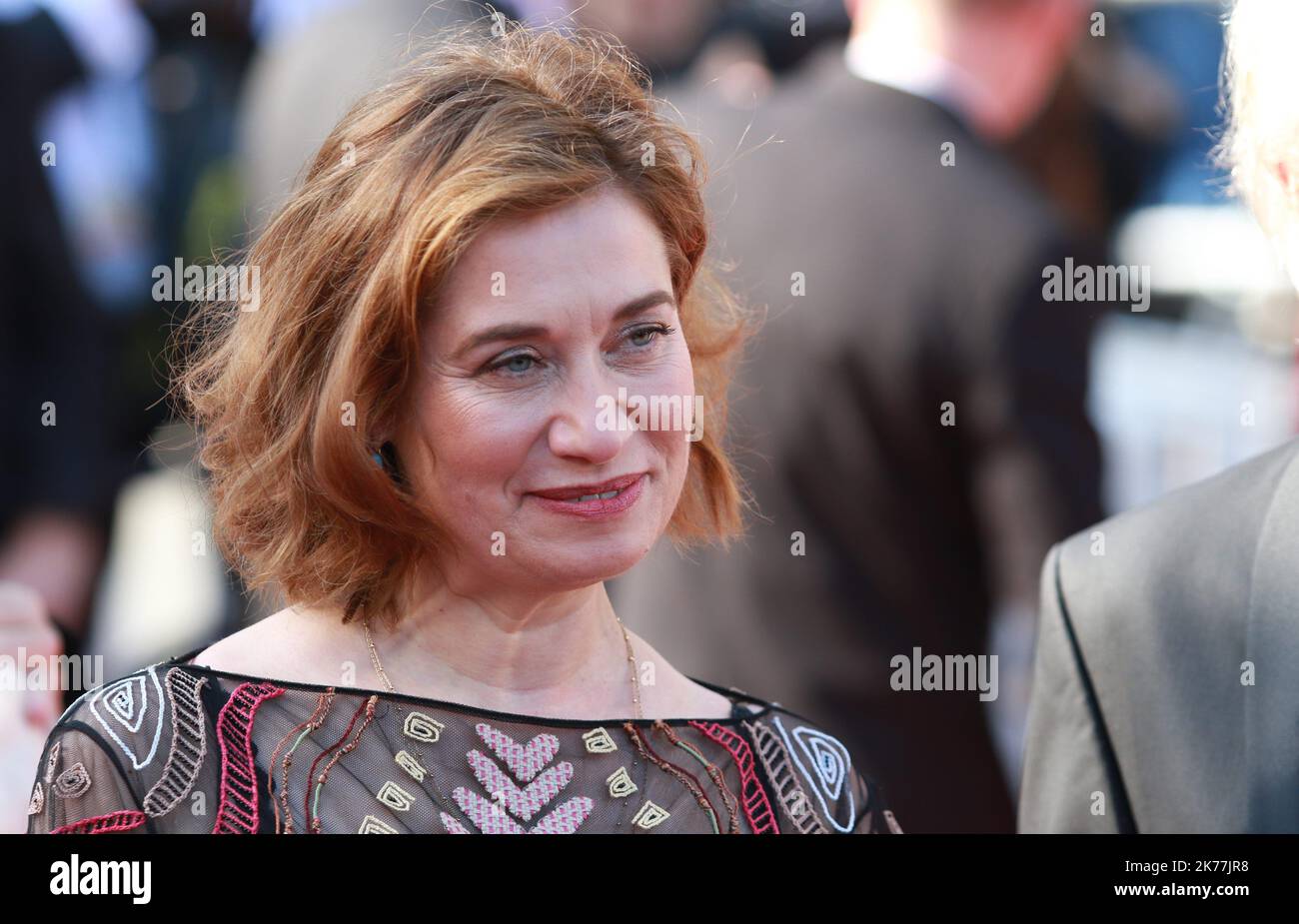 Emmanuelle Devos attending the closing ceremony of the 72nd Cannes Film ...