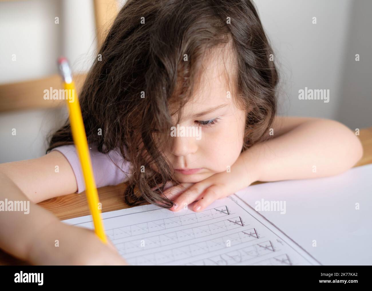 Tracing alphabet hi-res stock photography and images - Alamy
