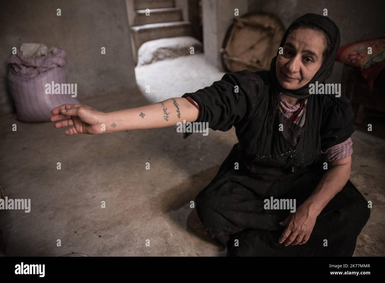 / 08/04/2019 - Egypt / Upper Egypt / El Bashra - A Coptic woman shows ...
