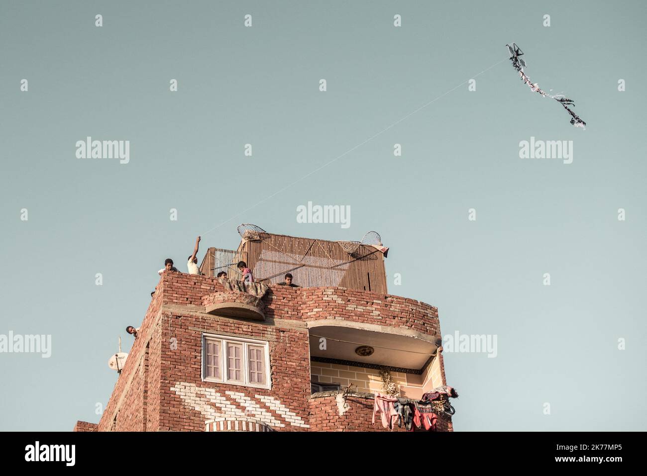 / 12/04/2019 - Egypt / Cairo - Children from a poor neighbourhood of ...