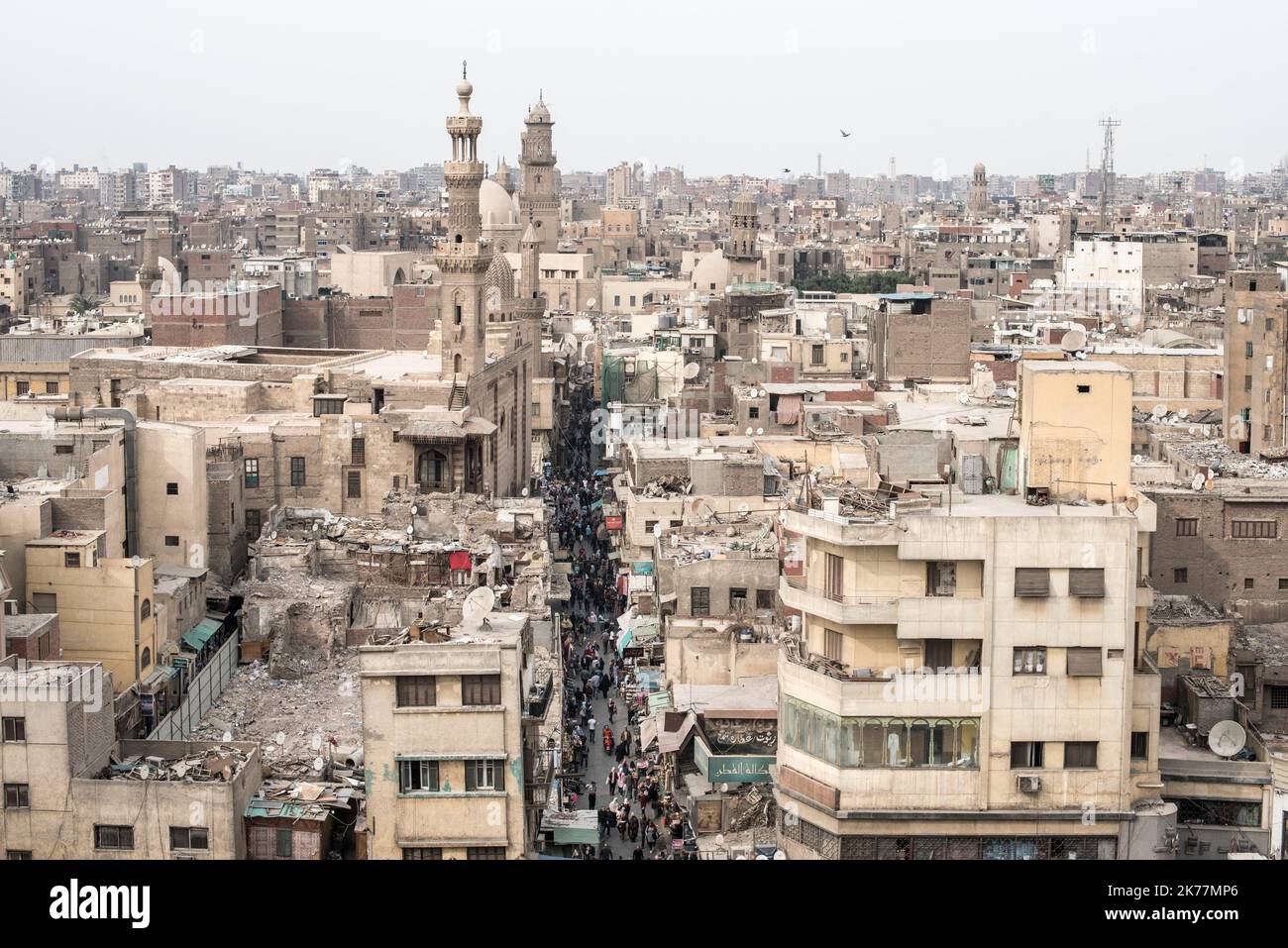 / 05/04/2019 - Egypt / Cairo - View on the city centre of Cairo, one of ...