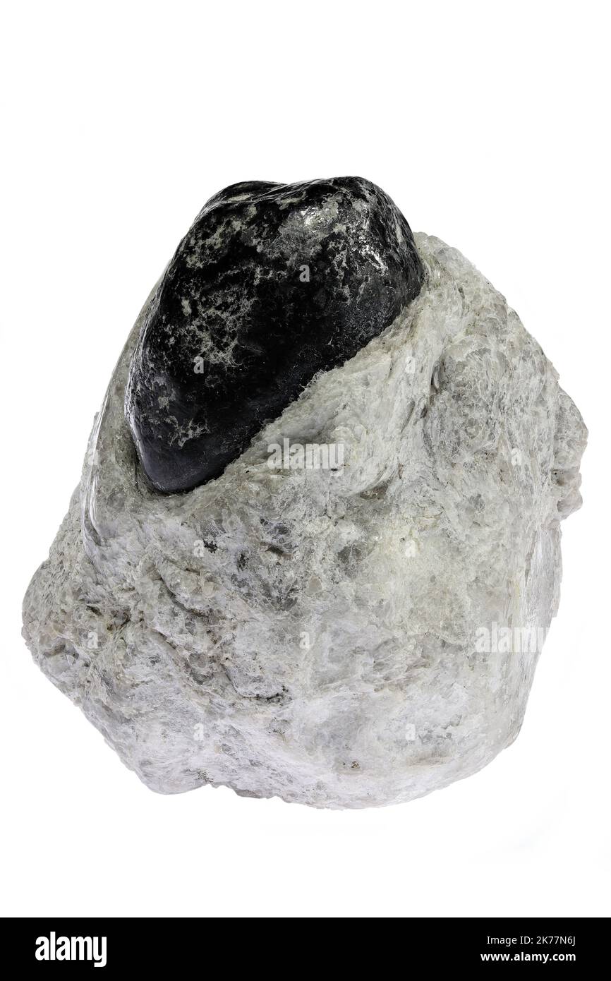 Apache tear (obsidian) from the USA isolated on white background Stock ...