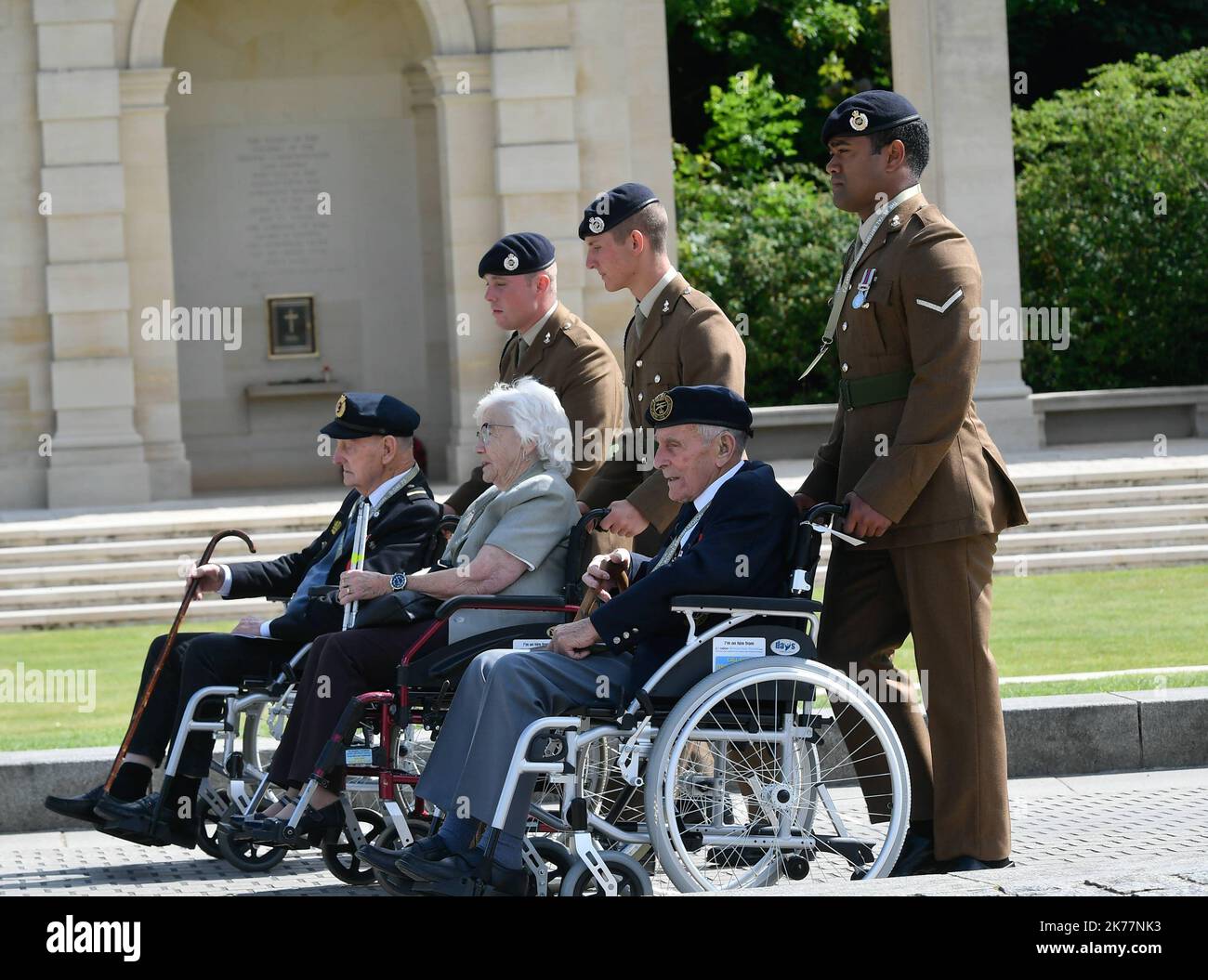 Memorial service at Bayeux War Cemetery on June 06, 2019 in Bayeux ...