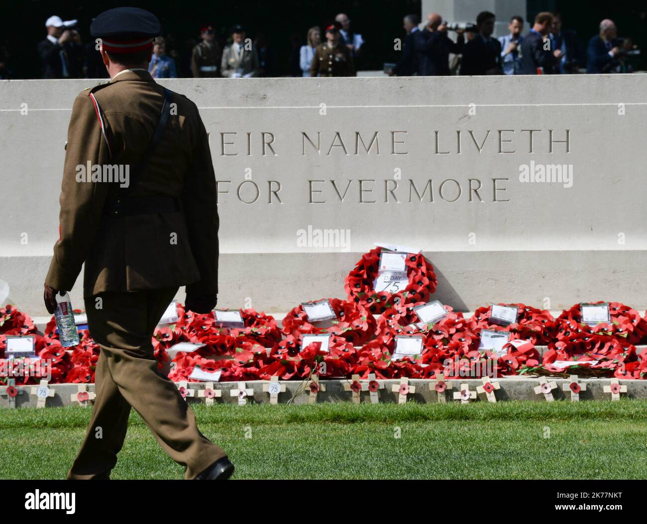Memorial service at Bayeux War Cemetery on June 06, 2019 in Bayeux ...