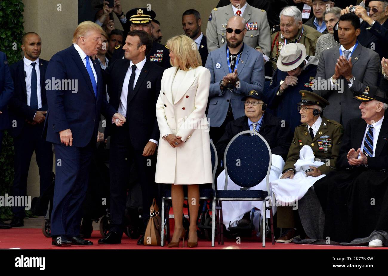 Commemoration ceremonies for the 75th anniversary of D-Day Stock Photo ...