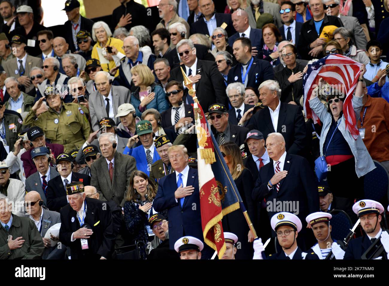Commemoration ceremonies for the 75th anniversary of D-Day Stock Photo ...