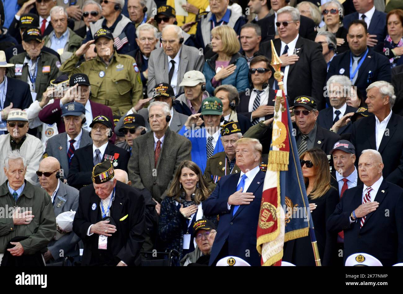 Commemoration ceremonies for the 75th anniversary of D-Day Stock Photo ...