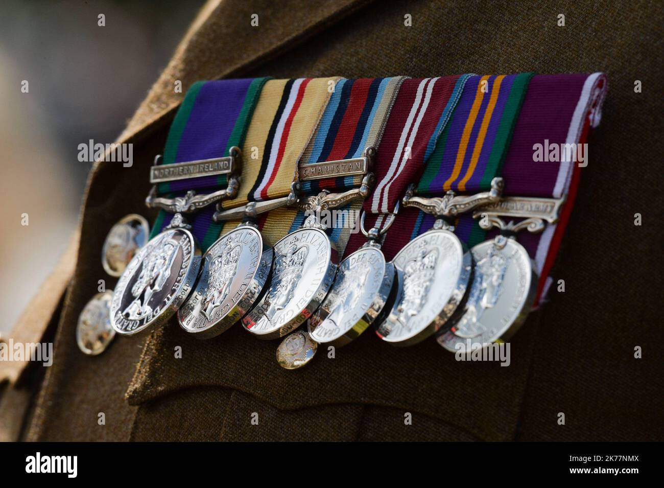 Memorial service at Bayeux War Cemetery on June 06, 2019 in Bayeux ...