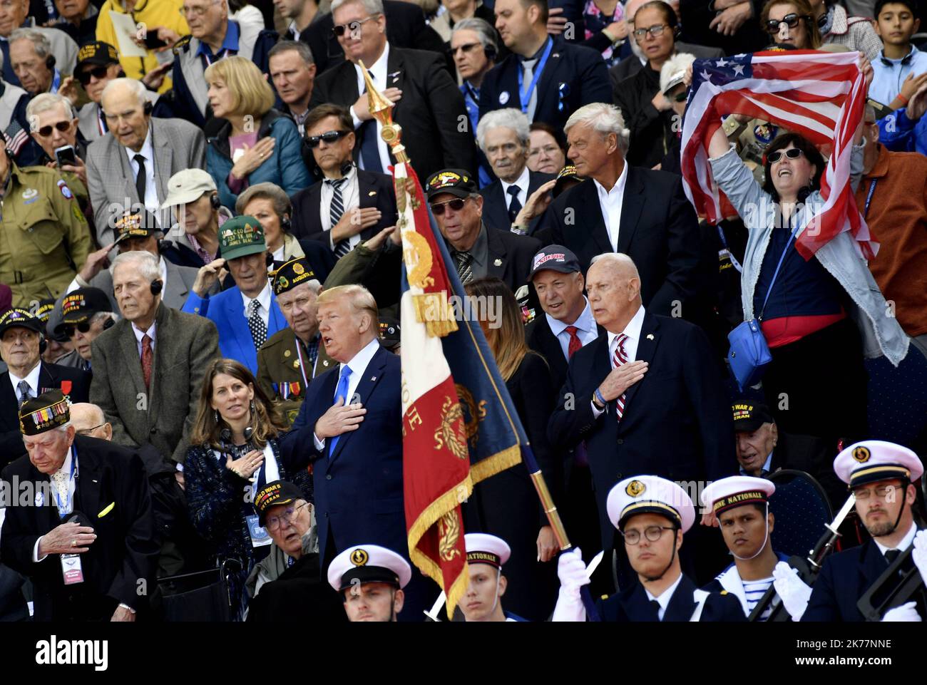 Commemoration ceremonies for the 75th anniversary of D-Day Stock Photo ...