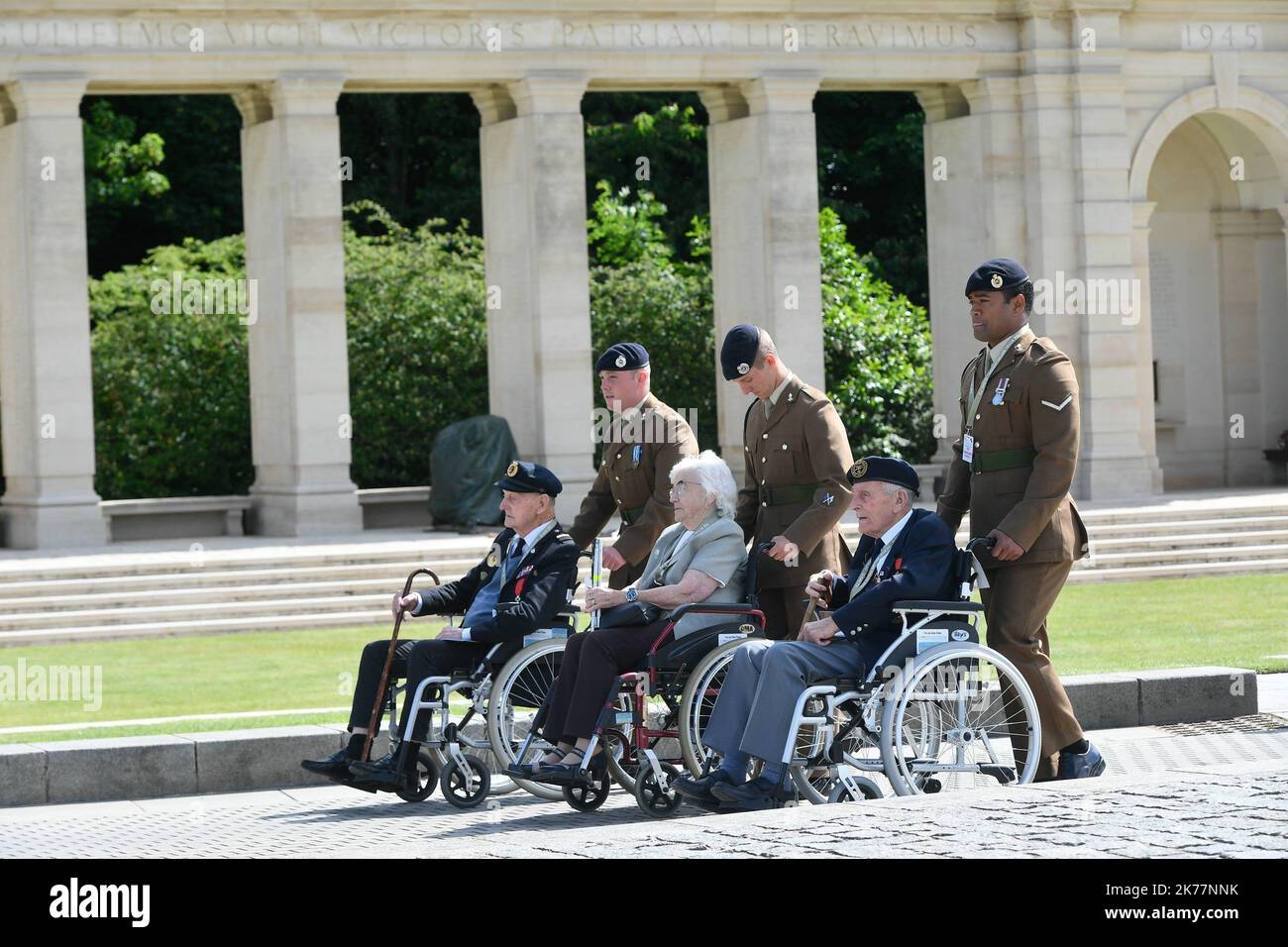 Memorial service at Bayeux War Cemetery on June 06, 2019 in Bayeux ...