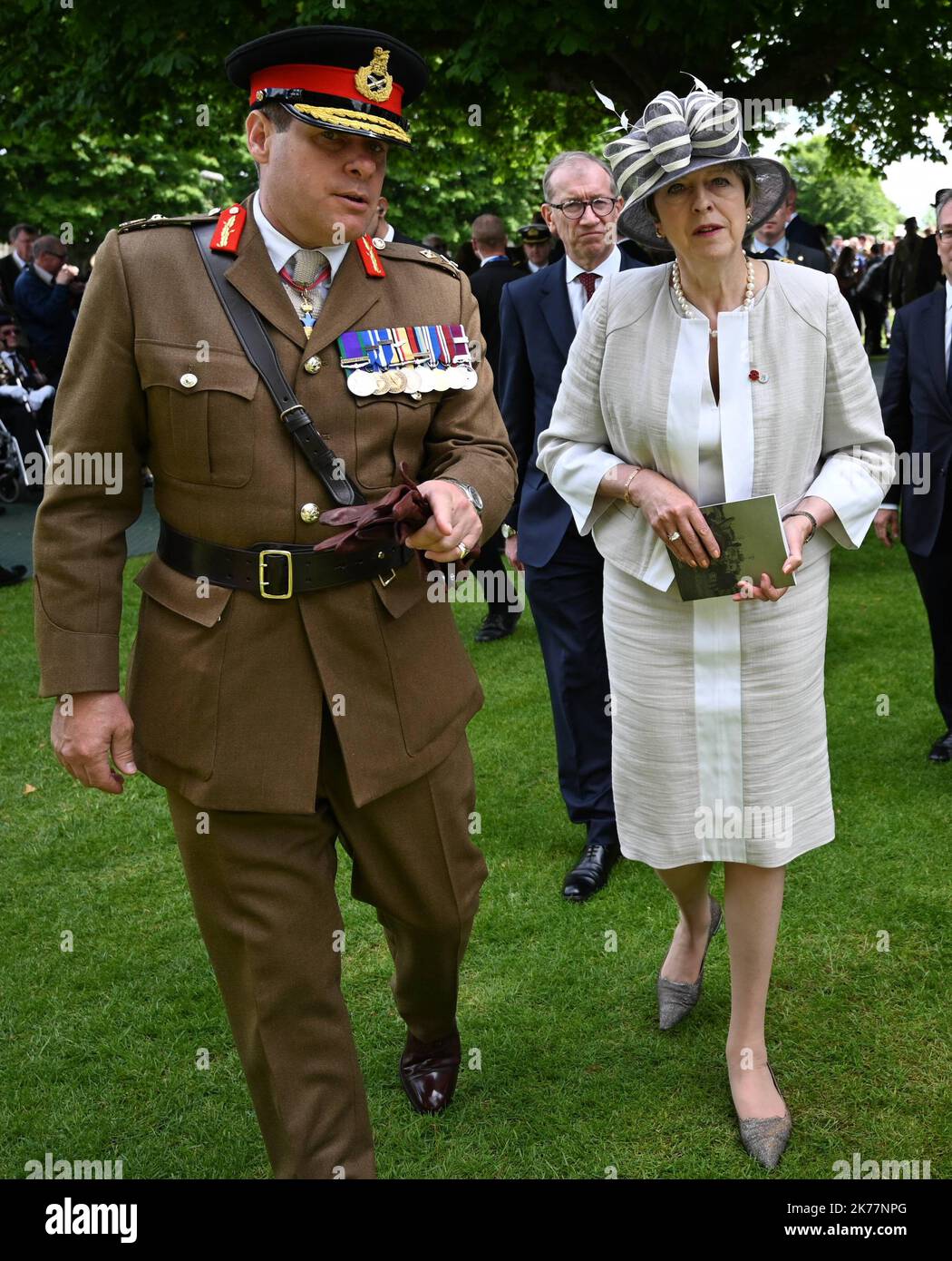 Memorial service at Bayeux War Cemetery on June 06, 2019 in Bayeux ...