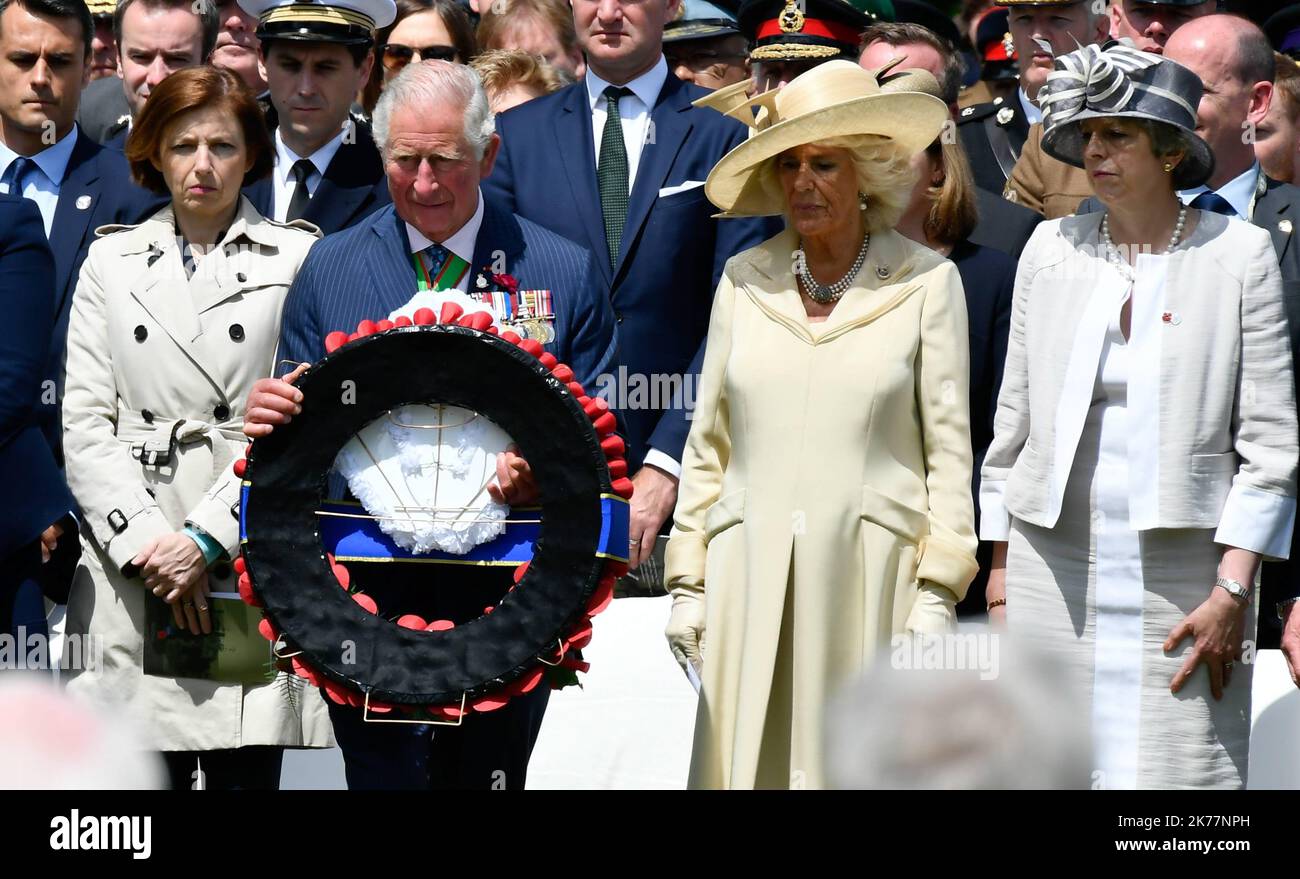 Memorial service at Bayeux War Cemetery on June 06, 2019 in Bayeux ...