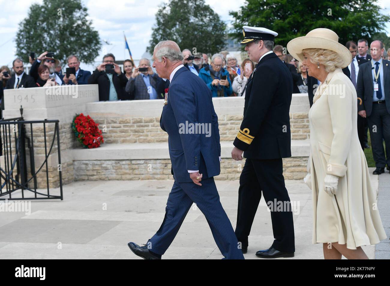 Memorial service at Bayeux War Cemetery on June 06, 2019 in Bayeux ...