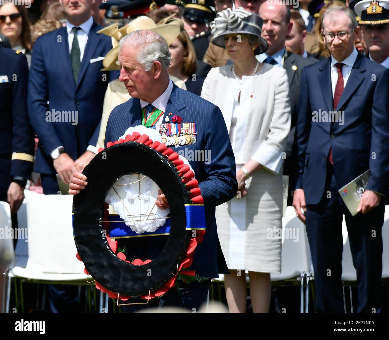 Memorial service at Bayeux War Cemetery on June 06, 2019 in Bayeux ...