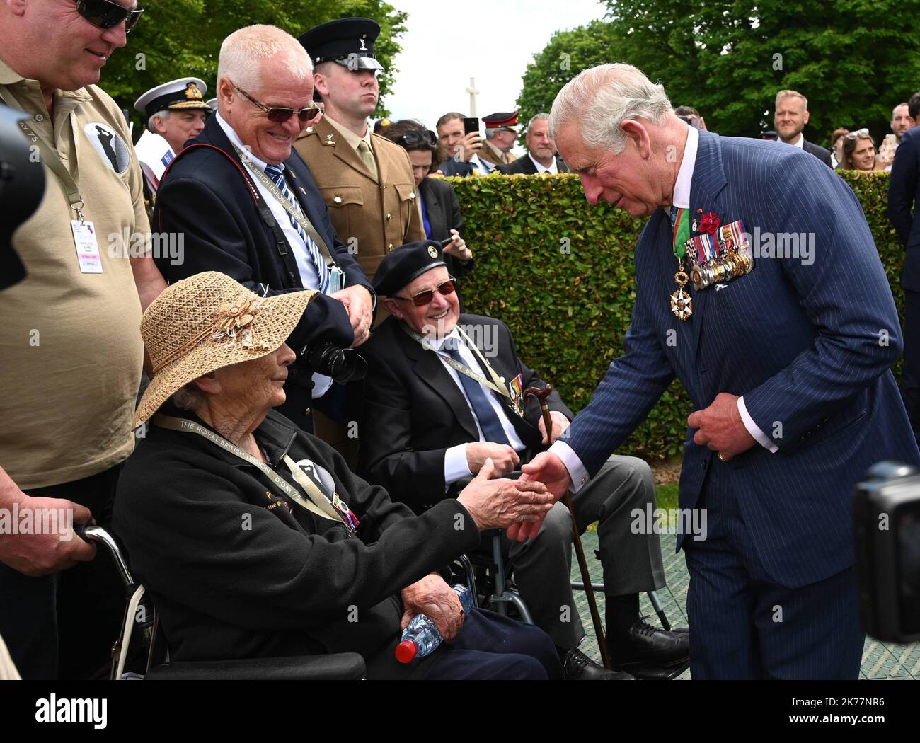 Memorial service at Bayeux War Cemetery on June 06, 2019 in Bayeux ...