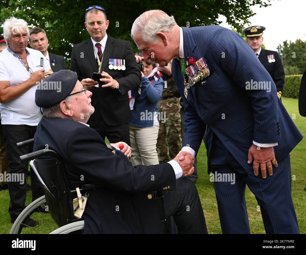Memorial service at Bayeux War Cemetery on June 06, 2019 in Bayeux ...