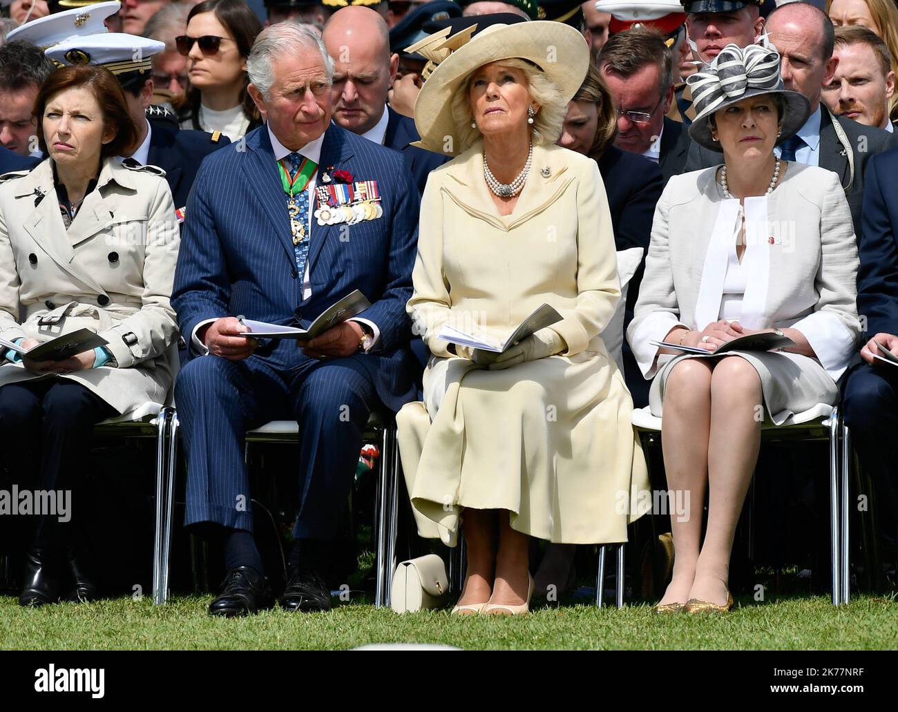 Memorial service at Bayeux War Cemetery on June 06, 2019 in Bayeux ...