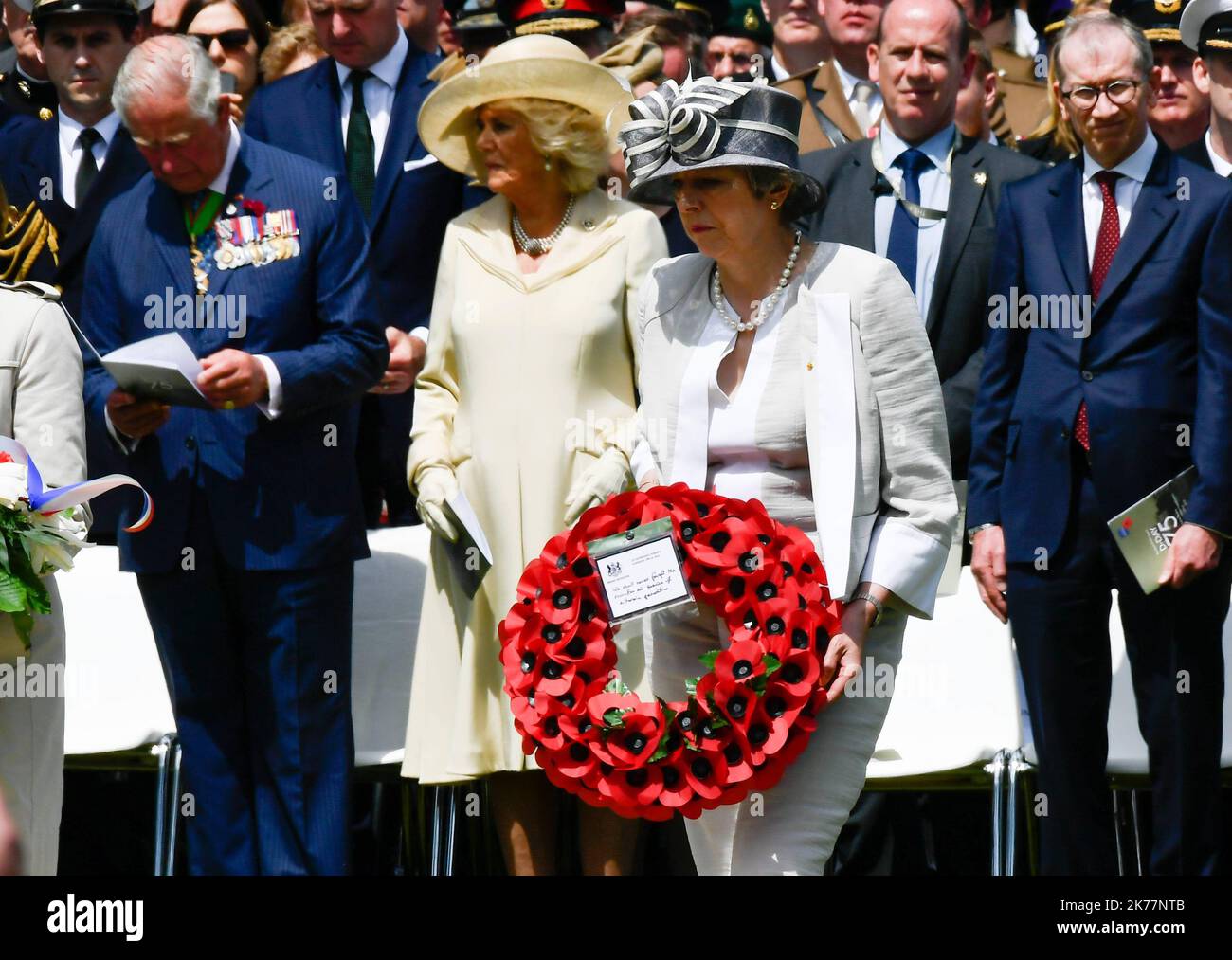 Memorial service at Bayeux War Cemetery on June 06, 2019 in Bayeux ...