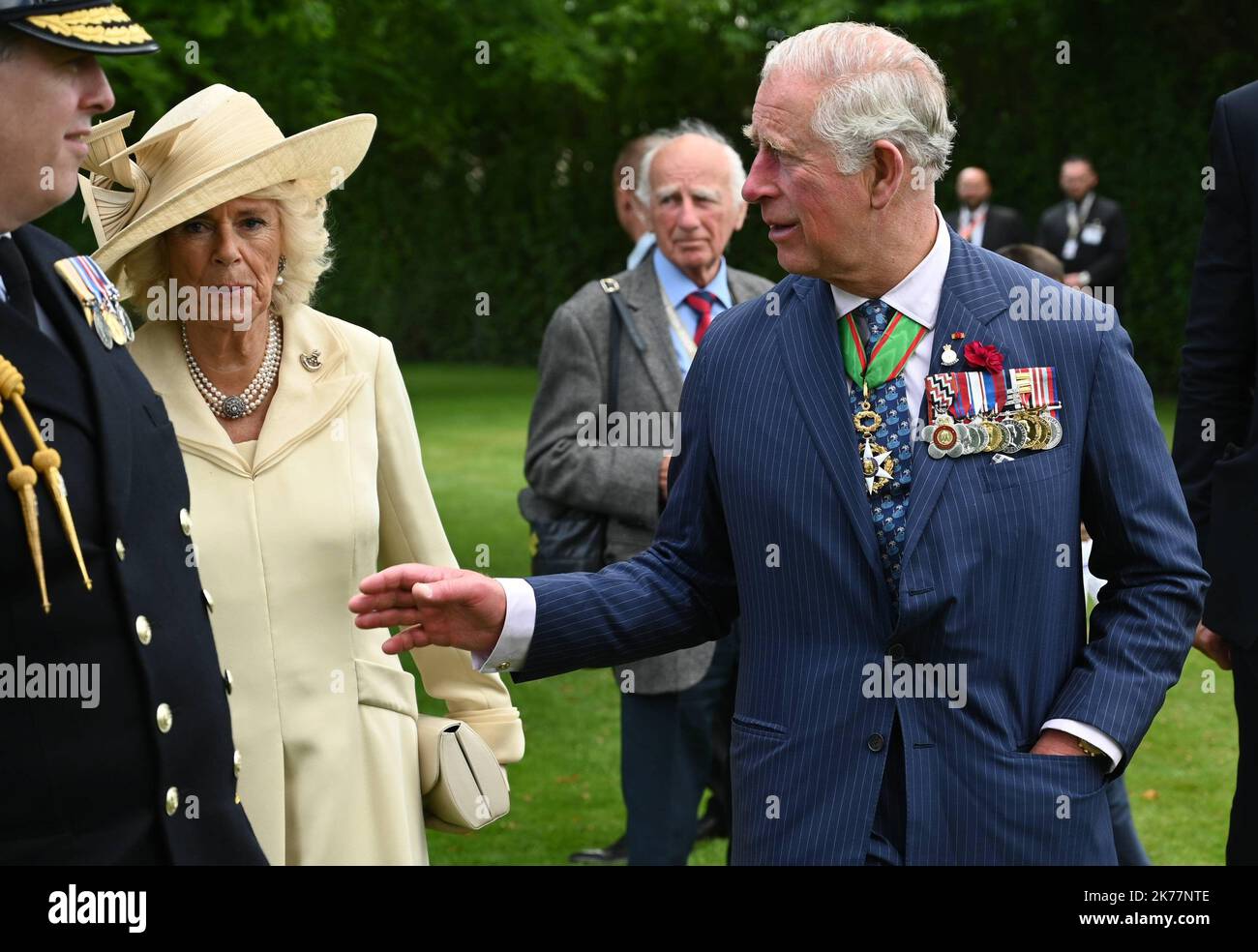 Memorial service at Bayeux War Cemetery on June 06, 2019 in Bayeux ...