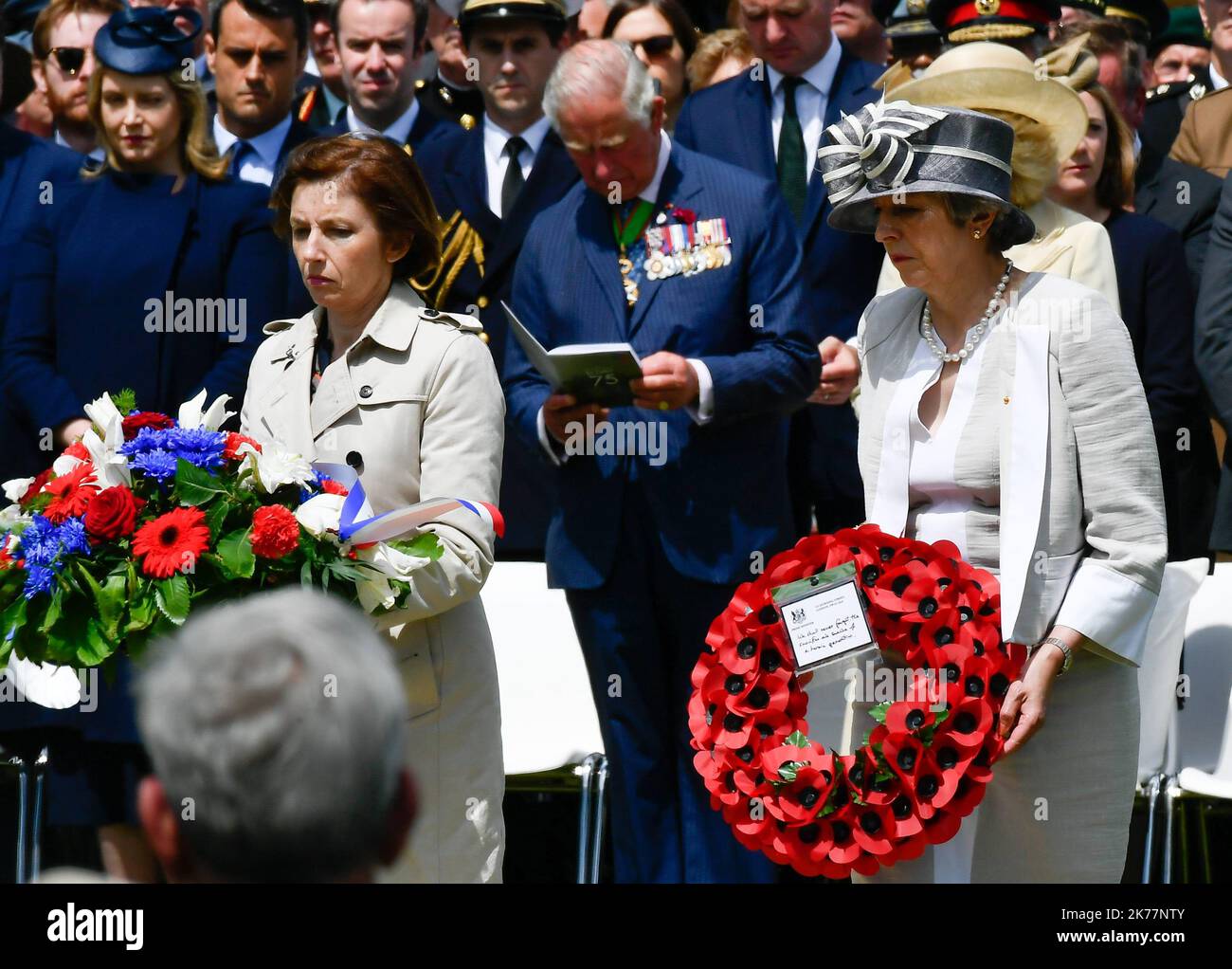 Memorial service at Bayeux War Cemetery on June 06, 2019 in Bayeux ...