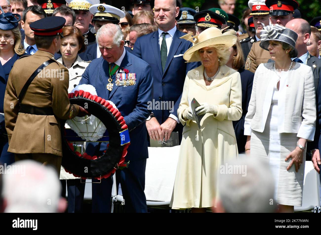 Memorial service at Bayeux War Cemetery on June 06, 2019 in Bayeux ...