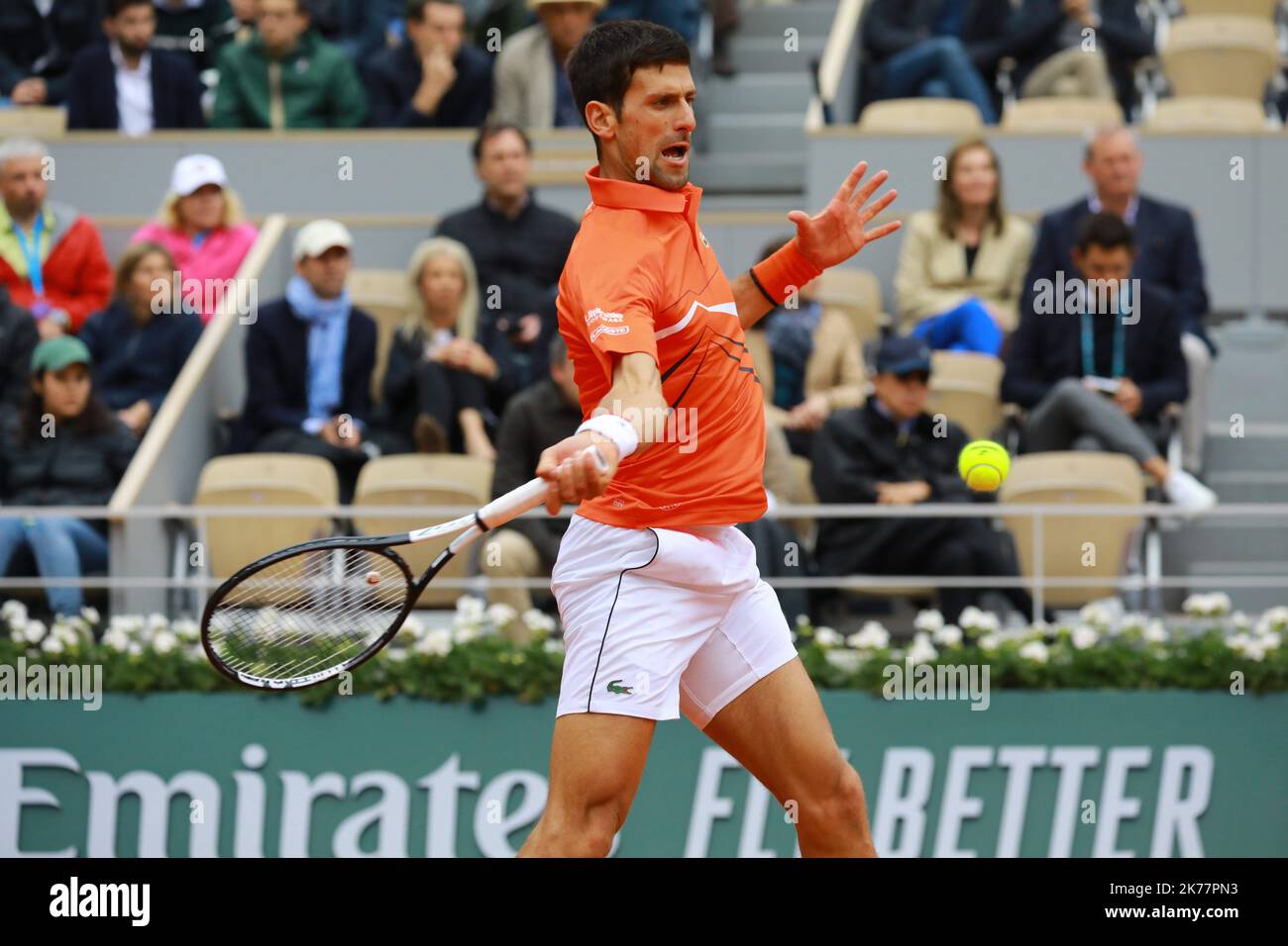 NOVAK DJOKOVIC in action against DOMINIC THIEM Stock Photo - Alamy