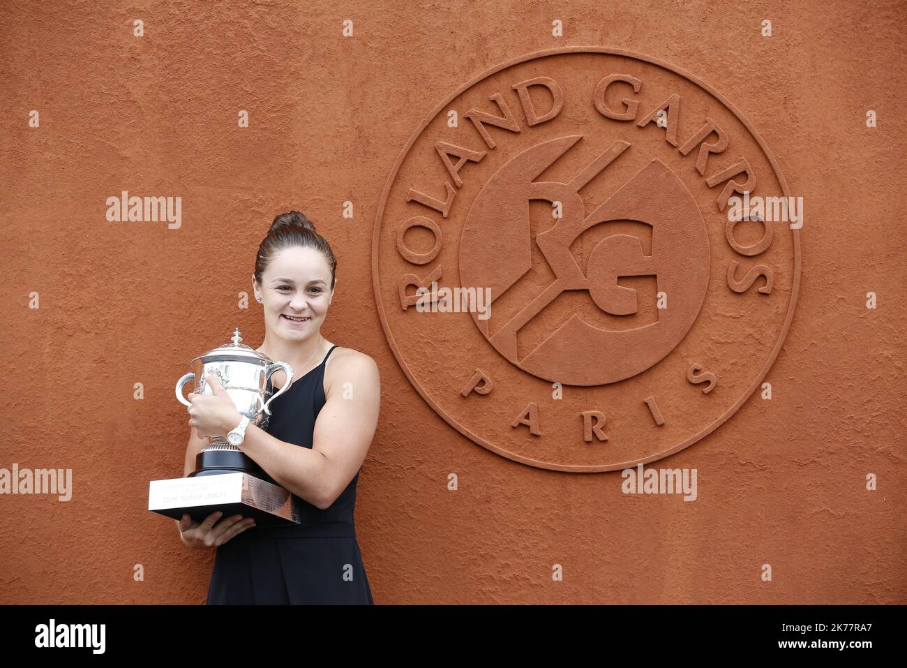 Internationaux de France de tennis. Paris le 9 juin 2019. Ashleigh ...