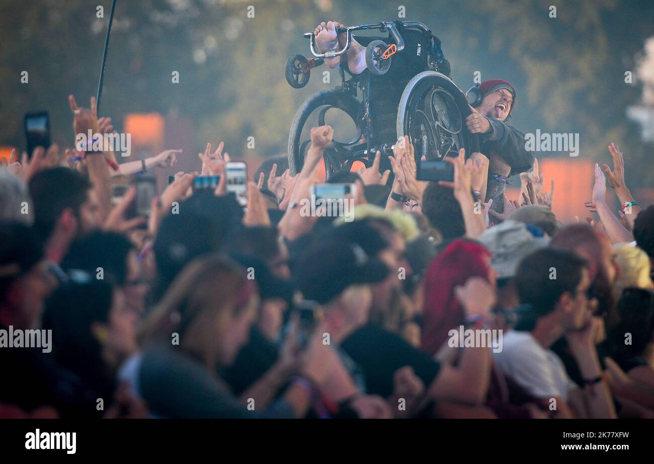 The Hellfest metal music festival in Clisson Stock Photo - Alamy