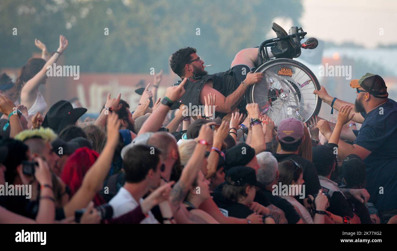 The Hellfest metal music festival in Clisson Stock Photo - Alamy