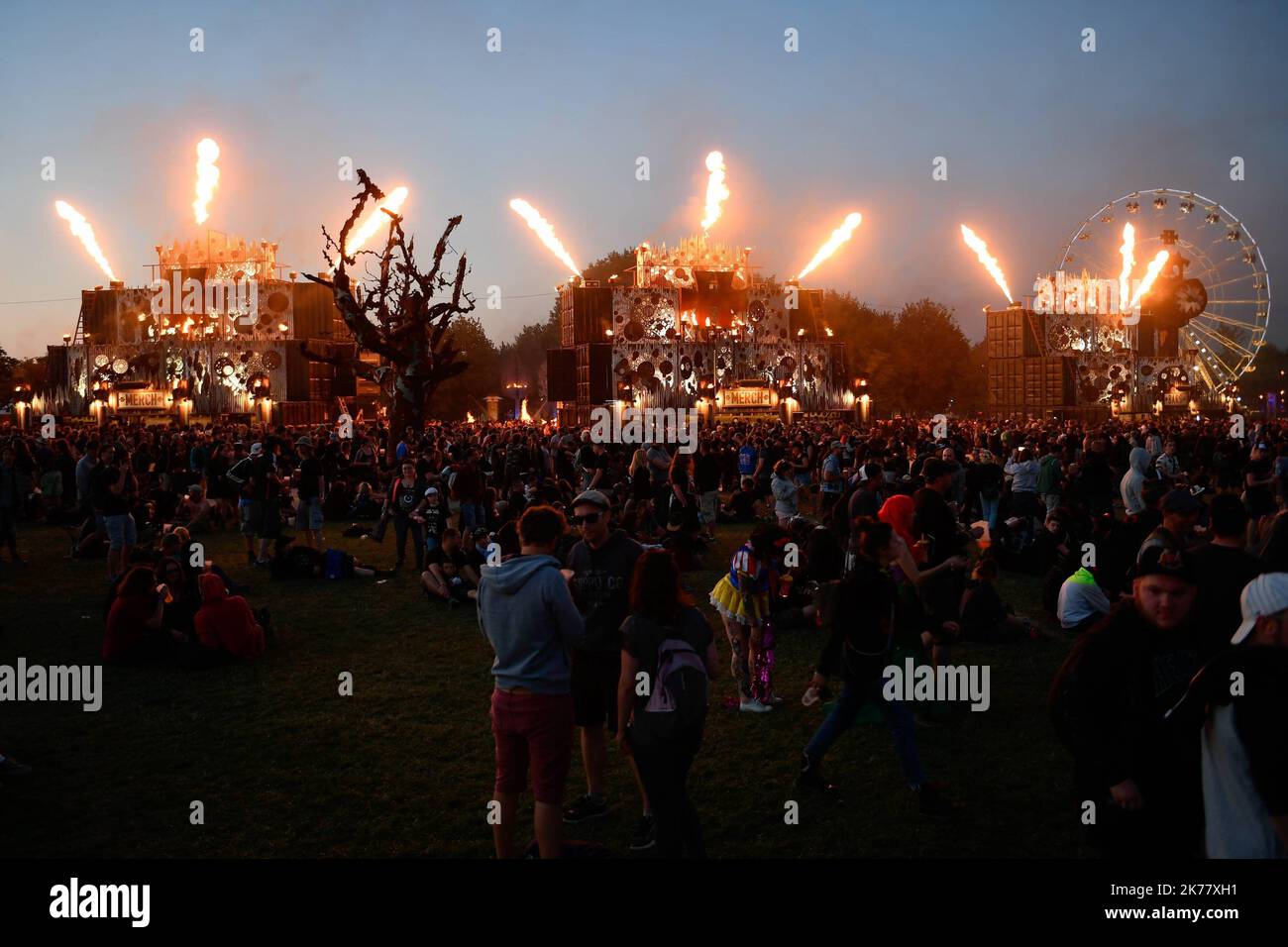 The Hellfest metal music festival in Clisson Stock Photo - Alamy