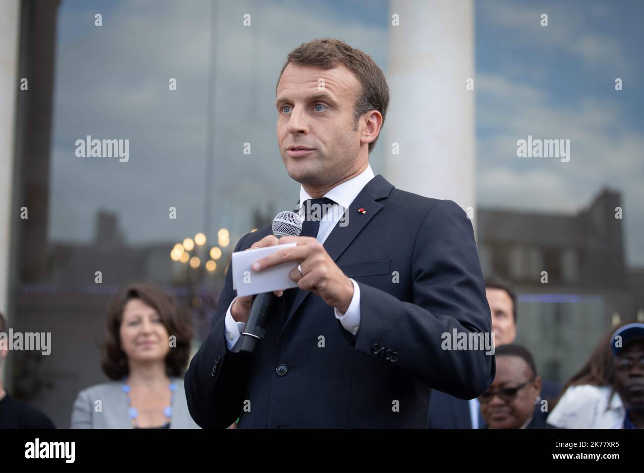President Emmanuel Macron presented the Legion of Honour to the 72-year ...