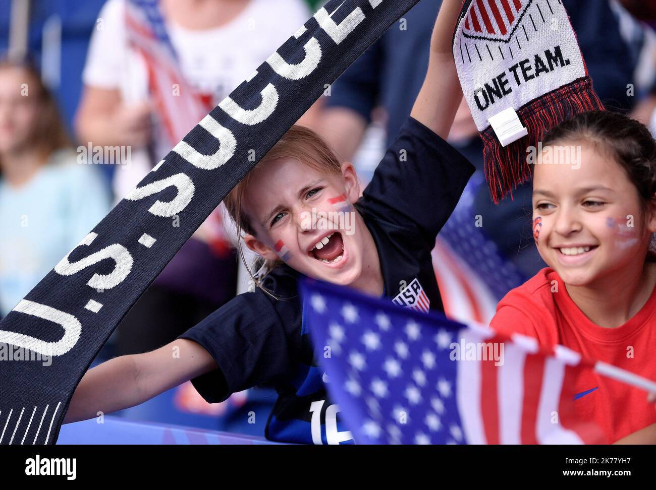 Fans show their support Stock Photo - Alamy