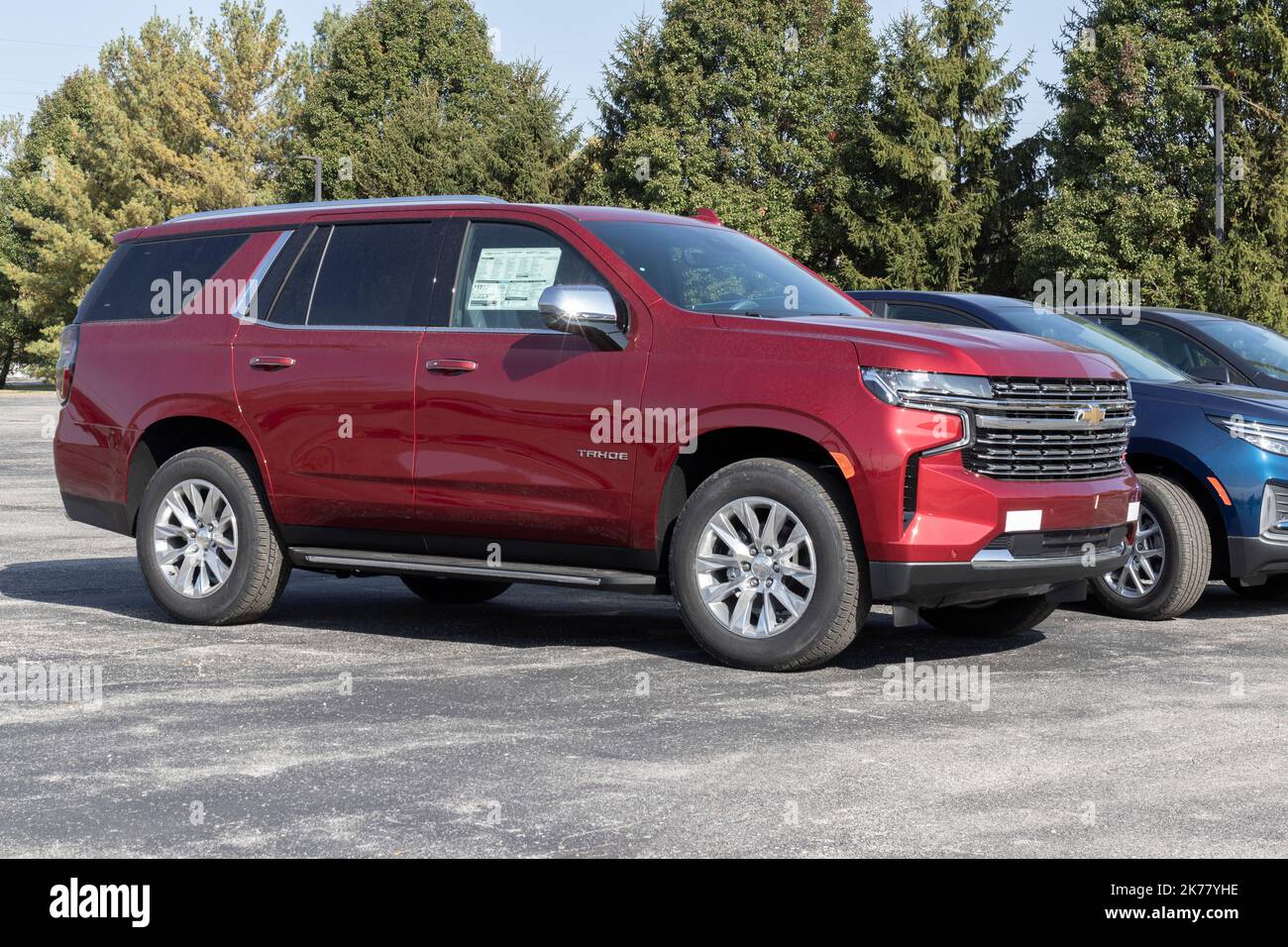 Avon - Circa October 2022: Chevy Tahoe display at a dealership ...