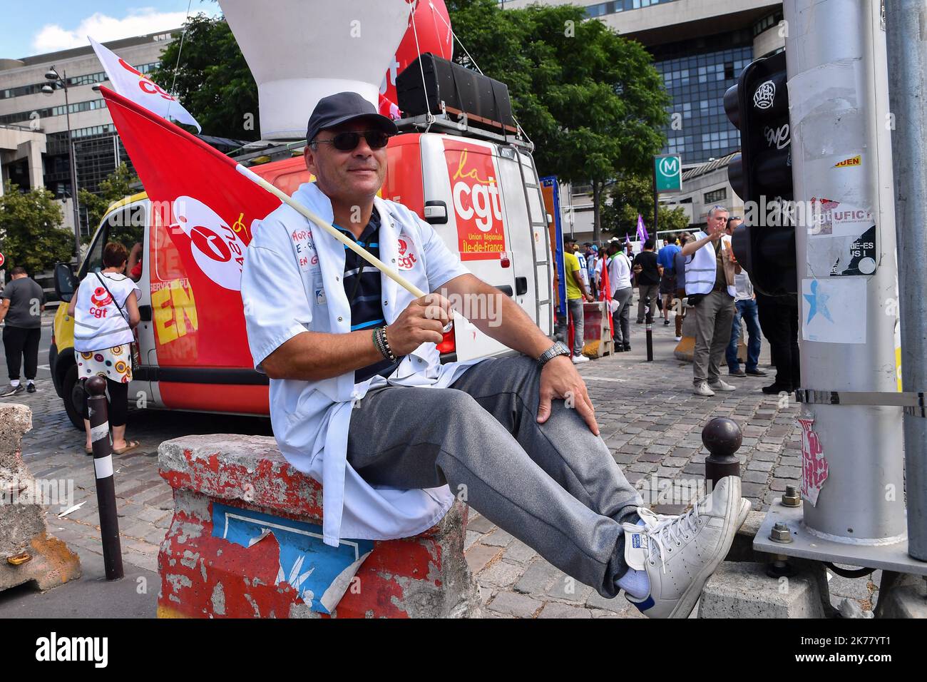 National Demonstration of Emergency Services and nursing staff for the ...