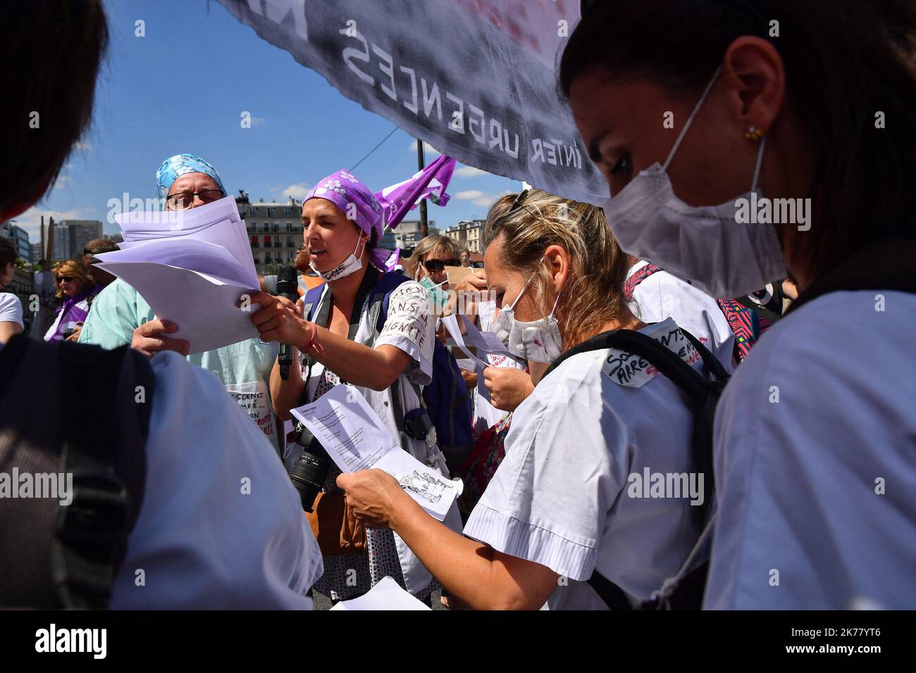 National Demonstration of Emergency Services and nursing staff for the ...
