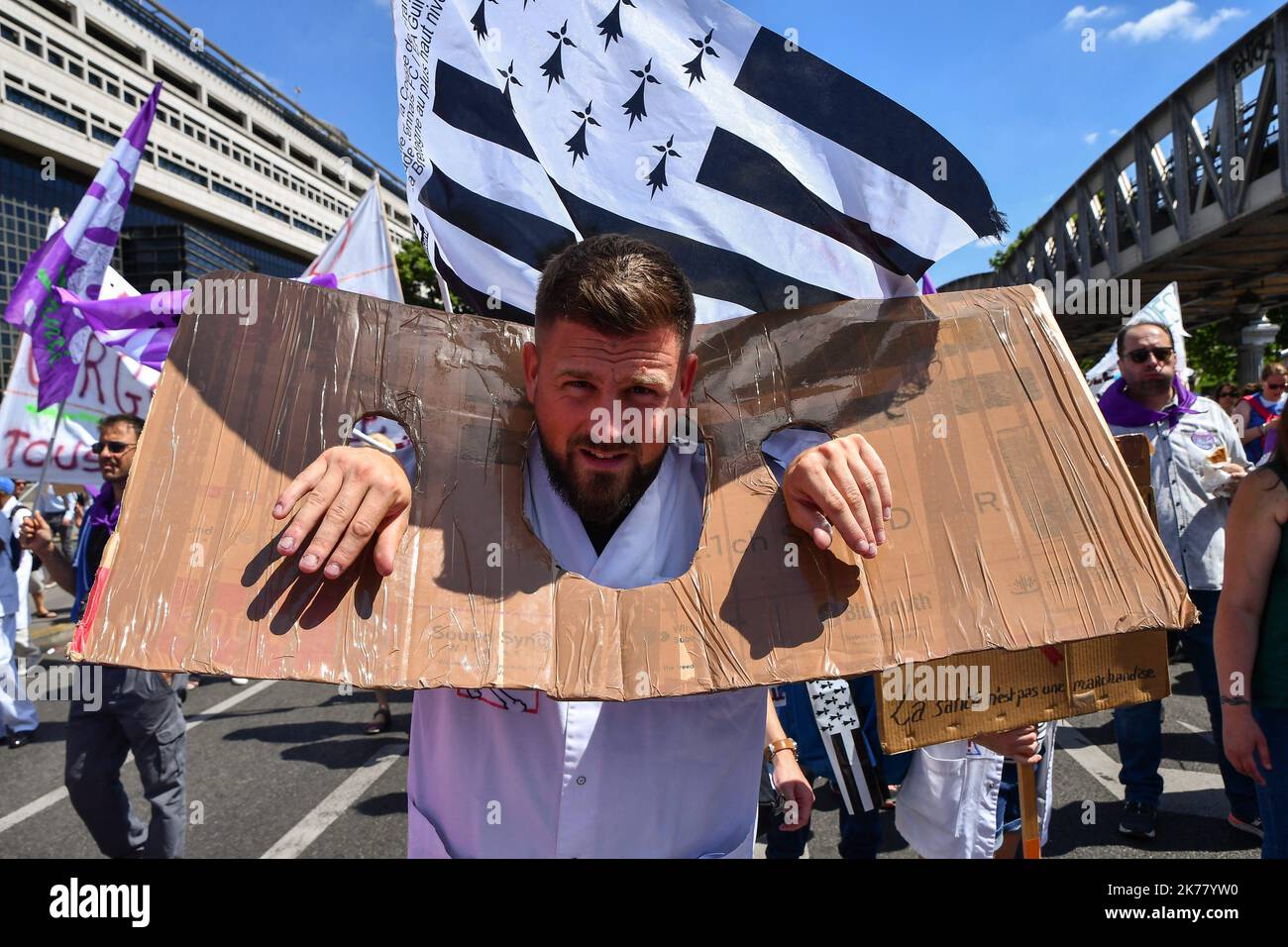 National Demonstration of Emergency Services and nursing staff for the ...