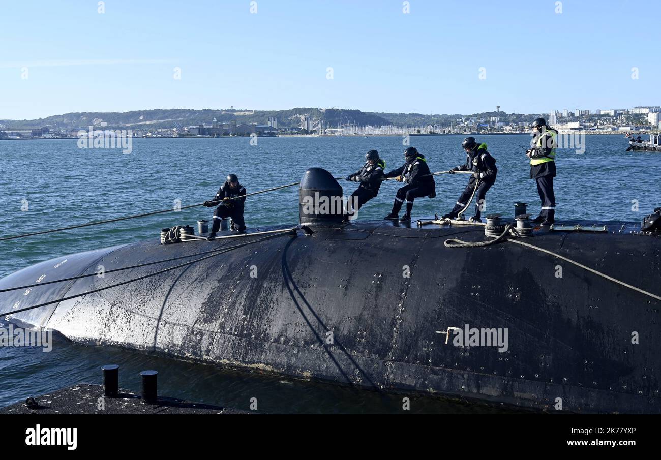 After 35 years of service, the Saphir nuclear attack submarine iis the ...