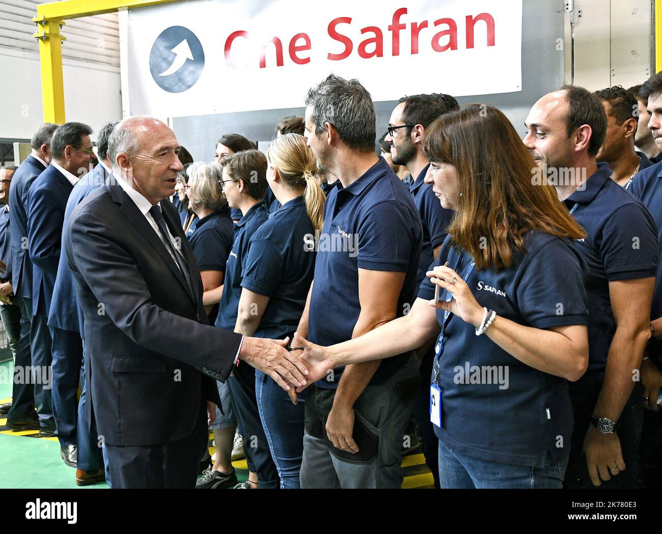 French president Emmanuel Macron visit the French aerospace engineering ...