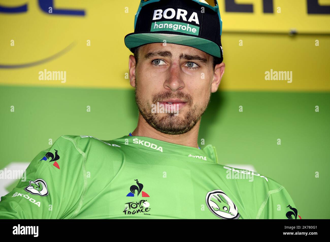Peter SAGAN conserve son maillot Vert Stock Photo - Alamy