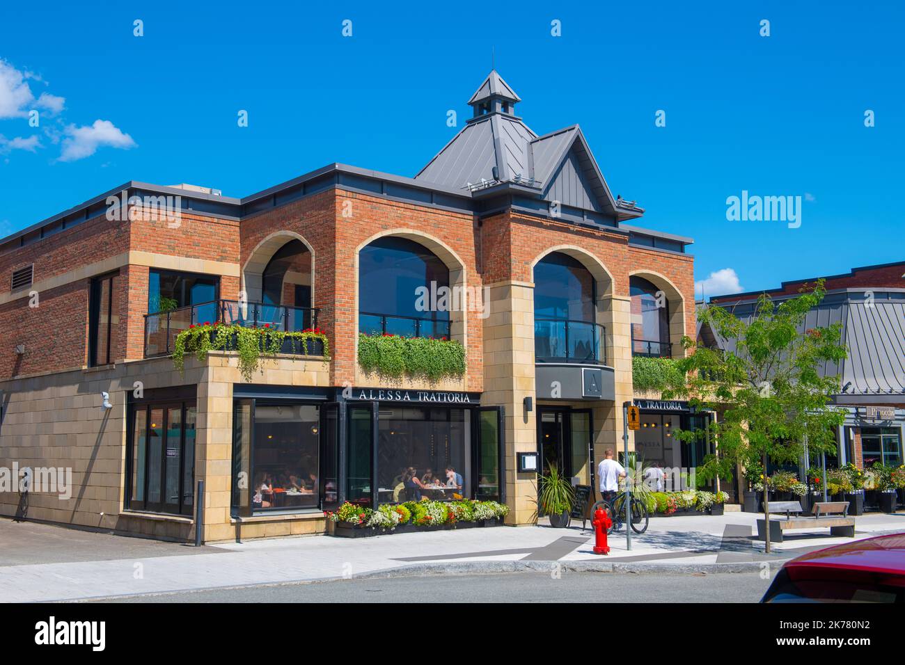 Historic commercial buildings on Rue Principale O Street in downtown ...