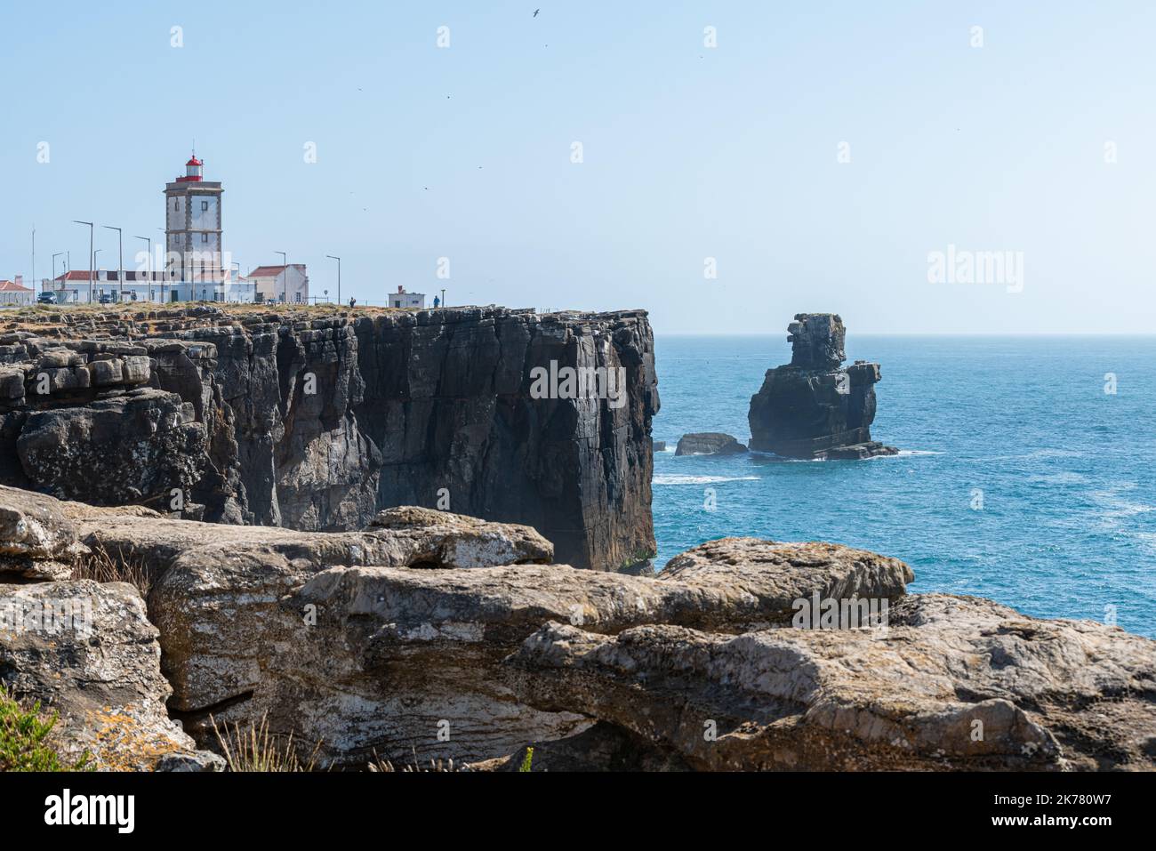 An aerial view of a cliffy seashore Stock Photo - Alamy