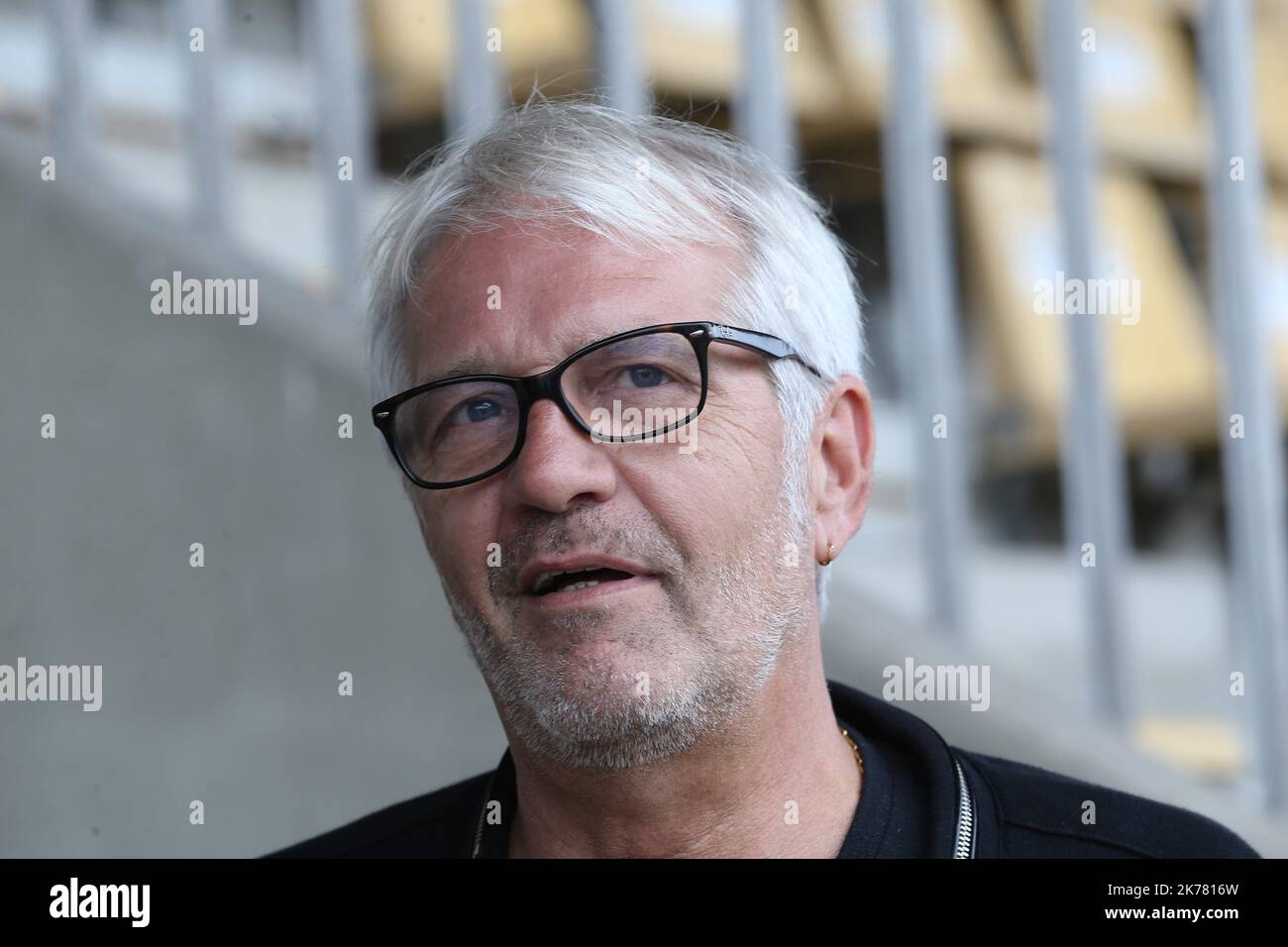 Portait de Jacques Monclar lors du départ du Tour de France 2019 à ...